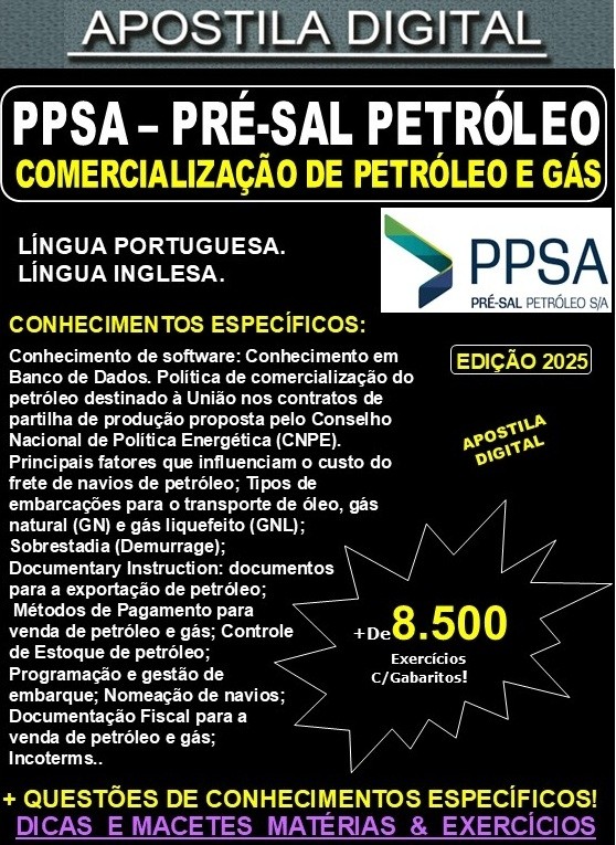 Apostila PPSA - PRÉ-SAL - AGC - Comercialização de Petróleo e Gás ...