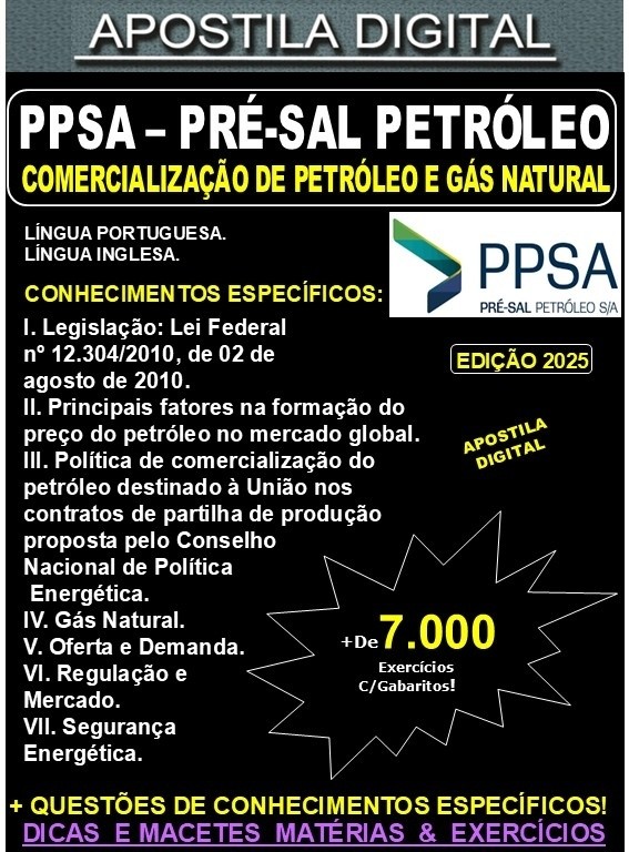 Apostila PPSA - PRÉ-SAL - Comercialização de Petroleo e Gás Natural ...