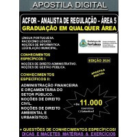 Apostila ACFOR - Analista de Regulação - GRADUAÇÃO em QUALQUE ÁREA ...