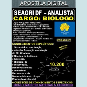 APOSTILA CONCURSO SEAGRI DF 2022 | Editora Multimídia
