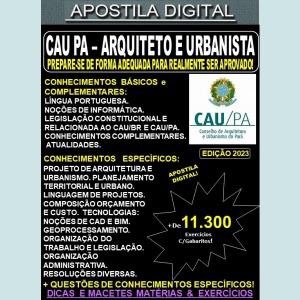 APOSTILA CONCURSO CAU PA 2023 | Editora Multimídia