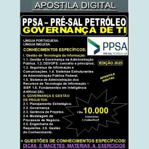 APOSTILA CONCURSO PPSA 2025 - GRÁTIS PROVA ANTERIOR RESOLVIDA ...